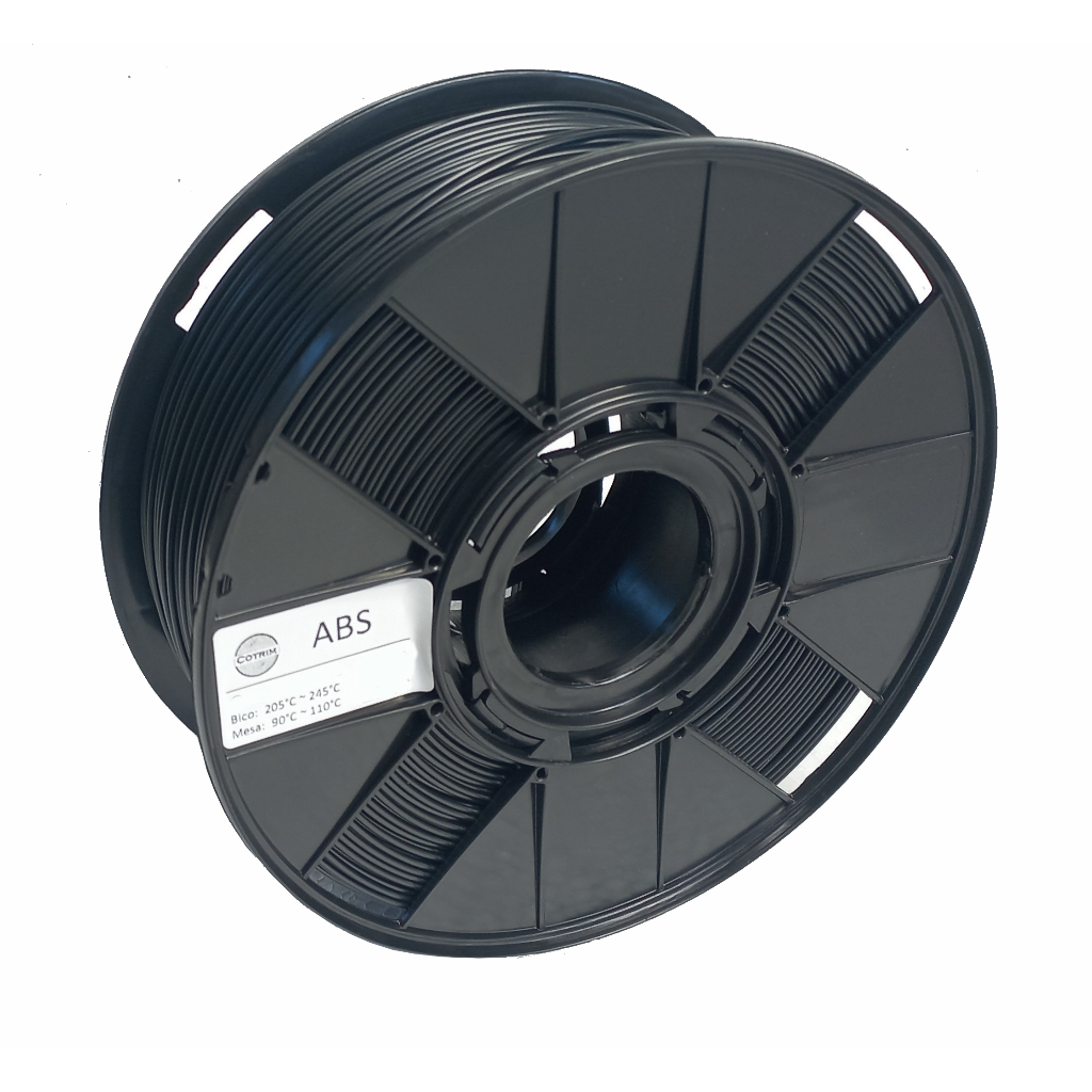 Filamento ABS premium preto Impressora 3d 1,75mm 1.75 mm 1kg Matéria prima virgem de engenharia ...