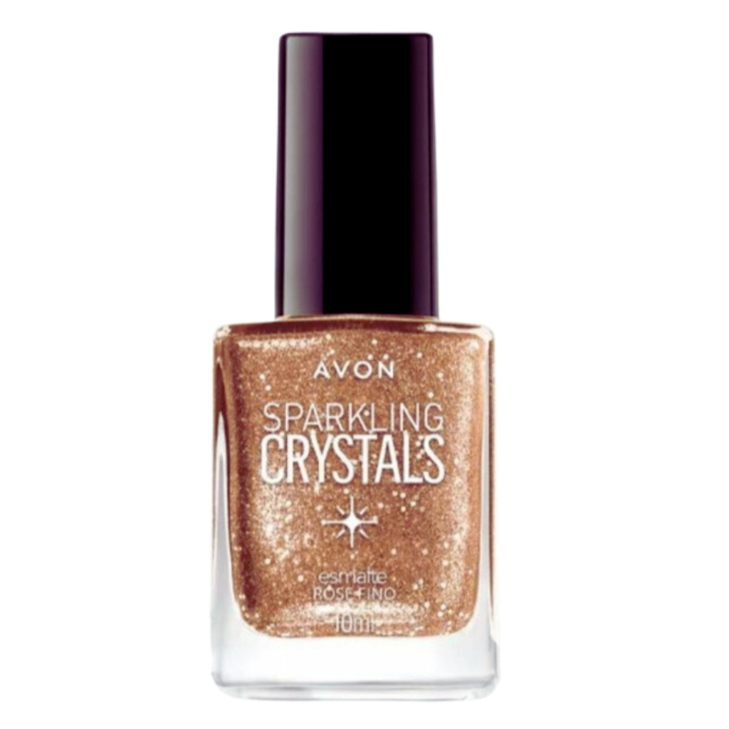 Avon Esmalte de Brilho Gliter Sparkling Crystals Promoção Unha Top ...