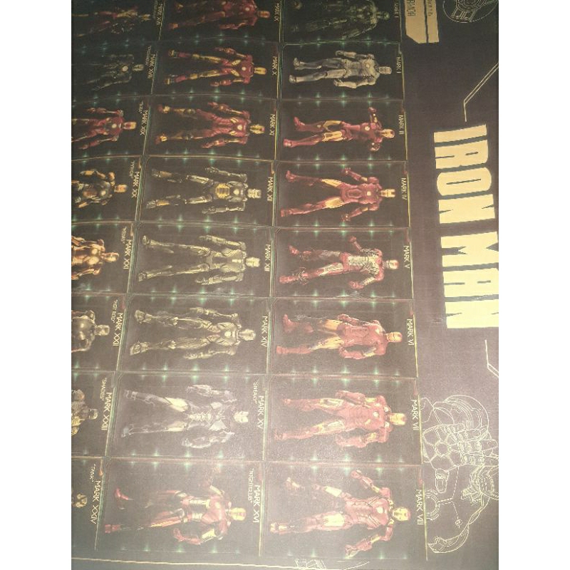 Banner Homem de Ferro com 62 armaduras expositor e post para Quarto ...