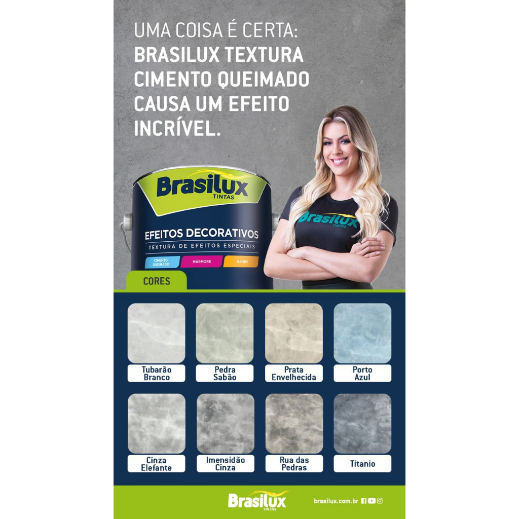 Cimento Queimado Brasilux 5,5kg | Shopee Brasil