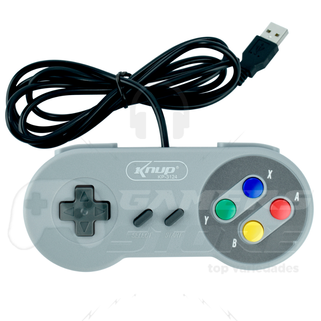 Controle Usb Para PC Super Snes Joystick Windows Manete Tv Box | Shopee ...