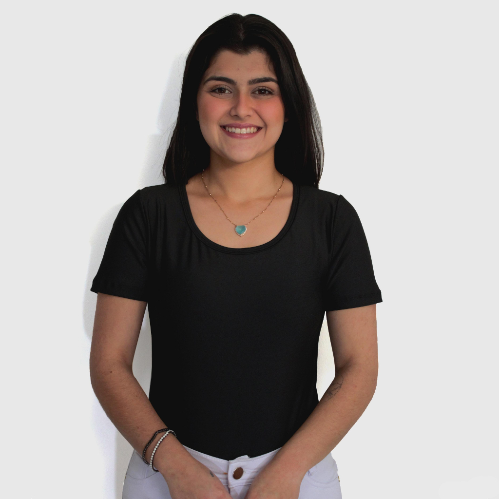 Body Manga Curta Roupa Feminina Bori Em Suplex S/ Bojo | Shopee Brasil