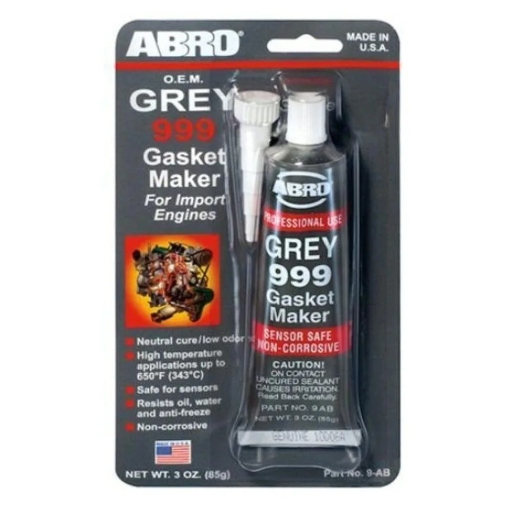 COLA SILICONE SELANTE ABRO GREY 999 ALTA TEMPERATURA 85g | Shopee Brasil