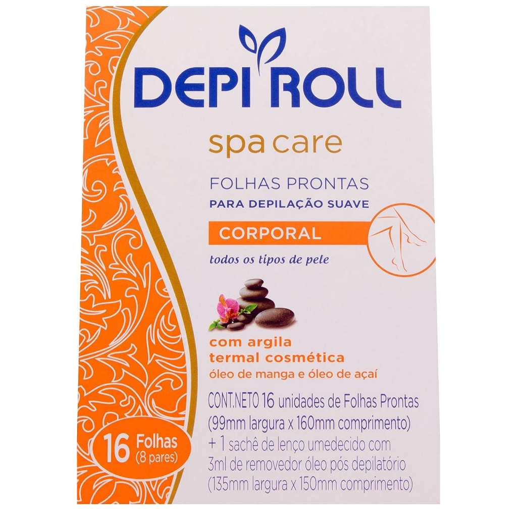 Folhas Prontas Corporal Depi Roll Spa Care - Depi-rol | Shopee Brasil