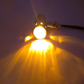 Pisca Seta Bala Bullet Redondo Moto Harley Custom Bullet | Shopee Brasil