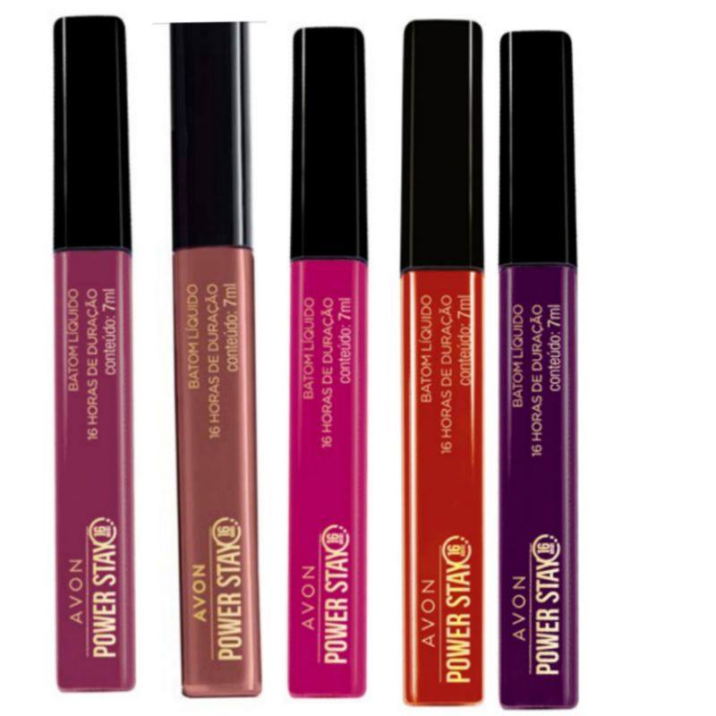 Batom Líquido Power Stay 16h Avon- 7ml | Shopee Brasil