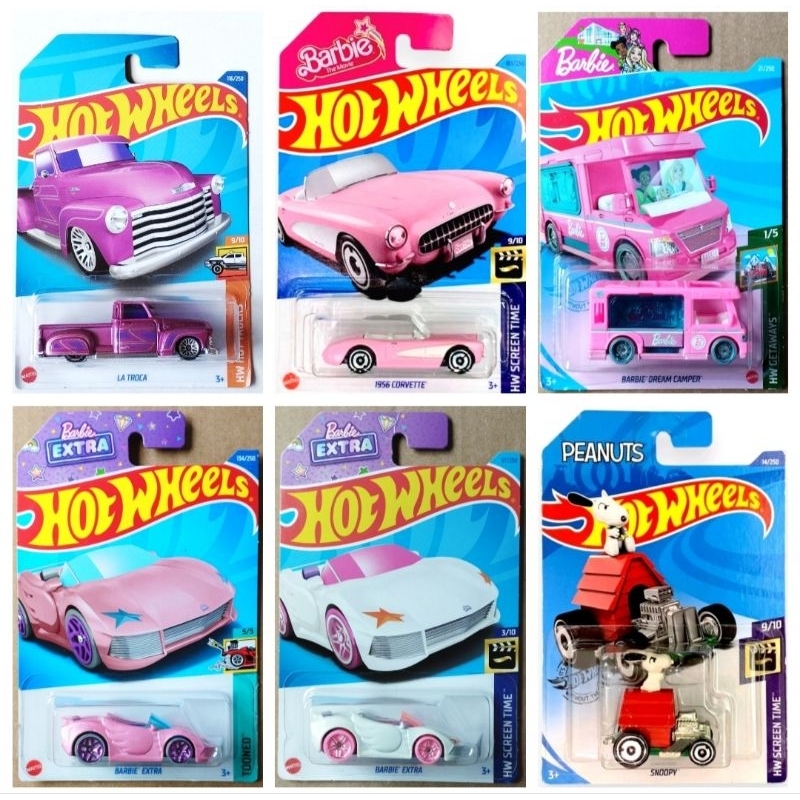 Hot Wheels Rosa Barbie Extra Dream Camper La Troca Bel Air Chevy Impala ...