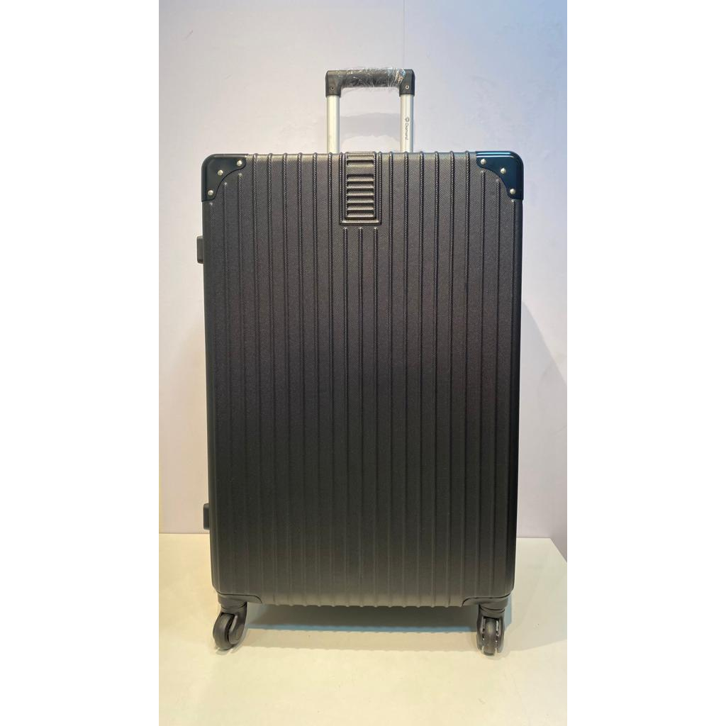 Mala de Viagem Grande Preta com expansor, 23kg para avião, em fibra ...