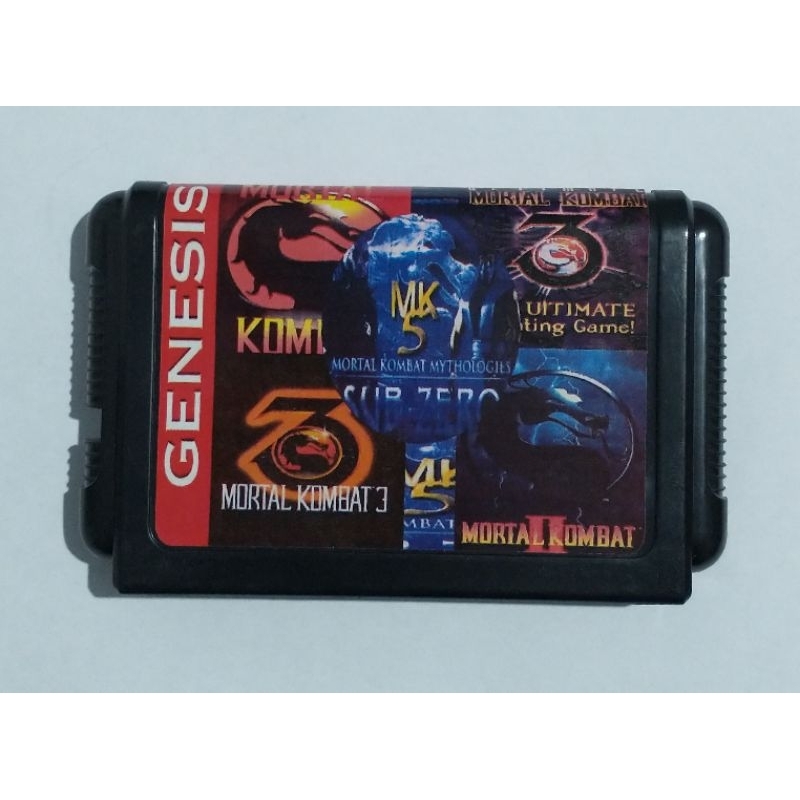 Super Mortal Kombat 5 in 1 - Cartucho Mega Drive Similar | Shopee Brasil