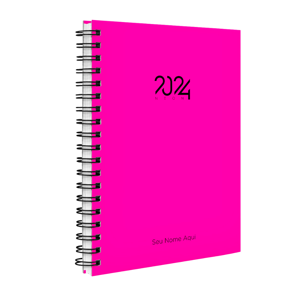 Agenda 2024 Planner Semanal Personalizada Spot Neon | Shopee Brasil