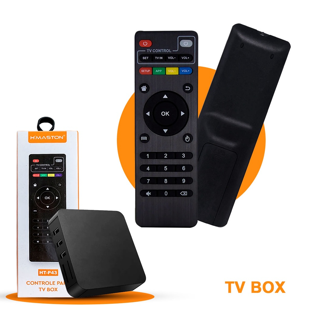 Kit 3 Controles Remoto Tv Box Universal 4k Mx9 Tx3 Tx9 Tx2 Mxq Pro ...
