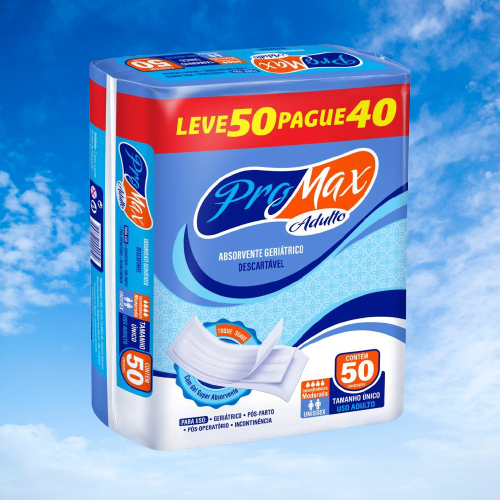 Absorvente Pro Max Adulto Com 50 Unidades Original | Shopee Brasil