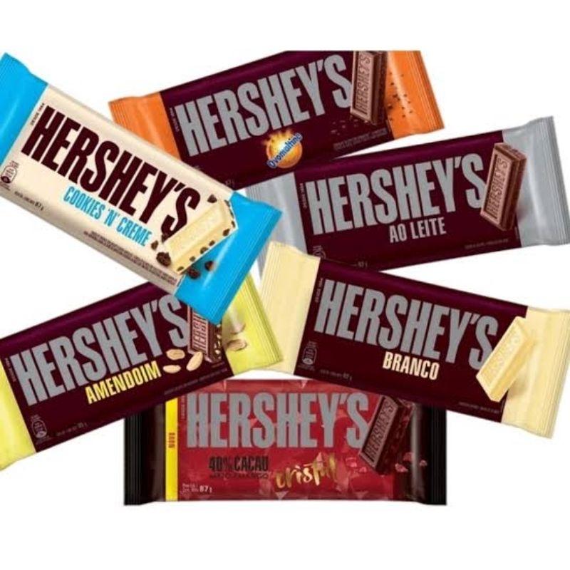 Barra de Chocolate Hersheys 87G unidade ou kit | Shopee Brasil