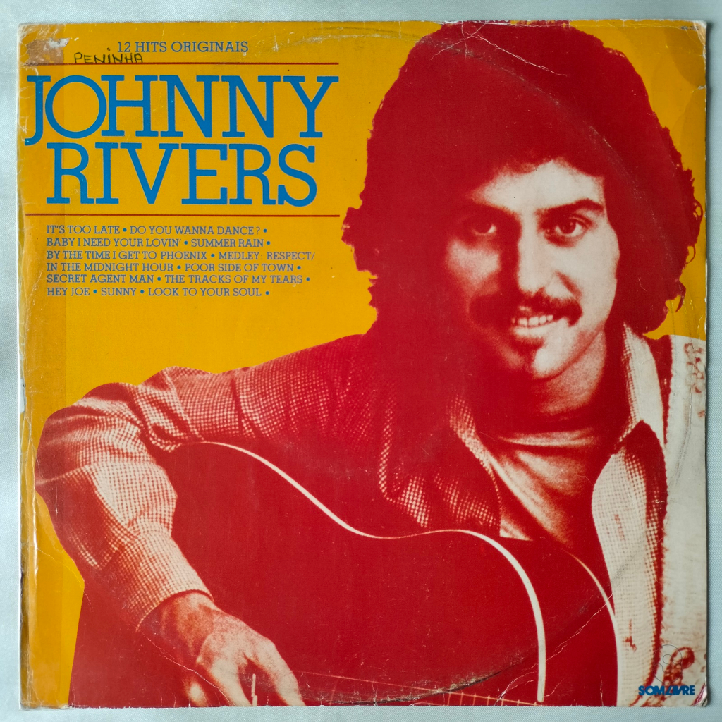 DISCO DE VINIL LP - JOHNNY RIVERS – 12 HITS ORIGINAIS (1983) | Shopee ...