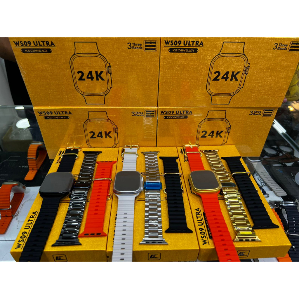 Smartwatch Ultra 9 Gold WS09 24K Dourado Com GPS IP68 Serie 9 | Shopee ...