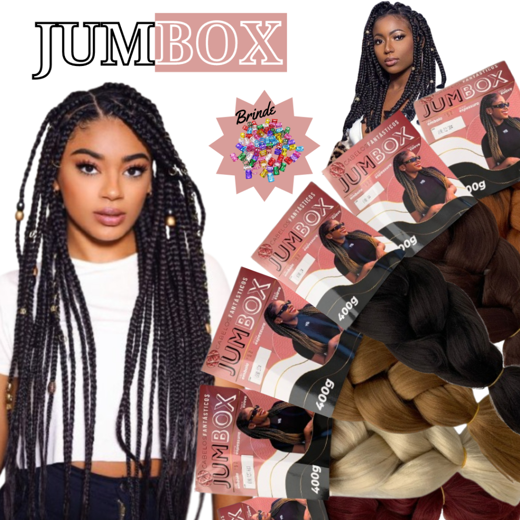 Cabelo Jumbo Ultra Braid 400gr Jumbox | Shopee Brasil
