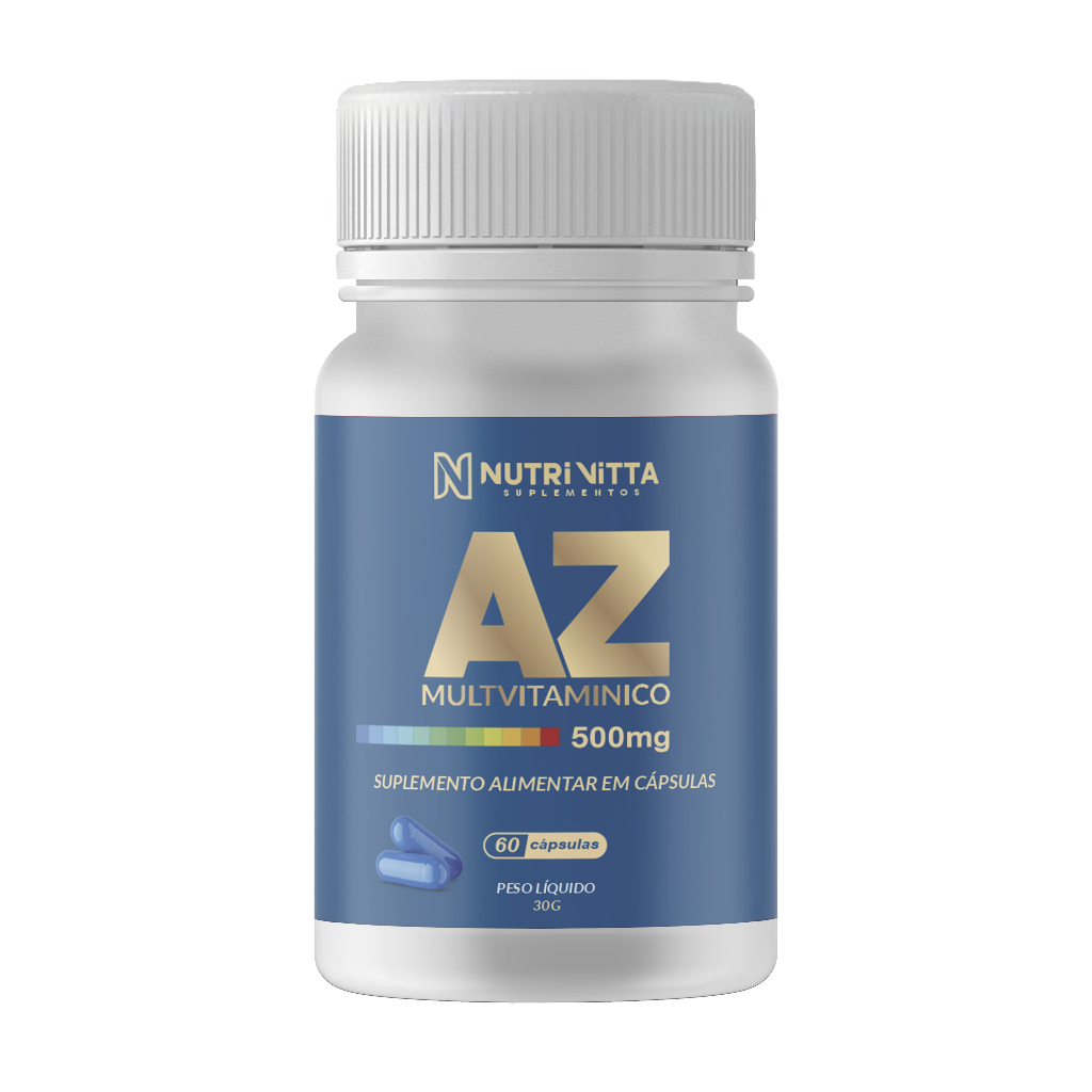 Suplemento Multivitamínico Completo A a Z 60 Cápsulas de 500mg | Shopee ...