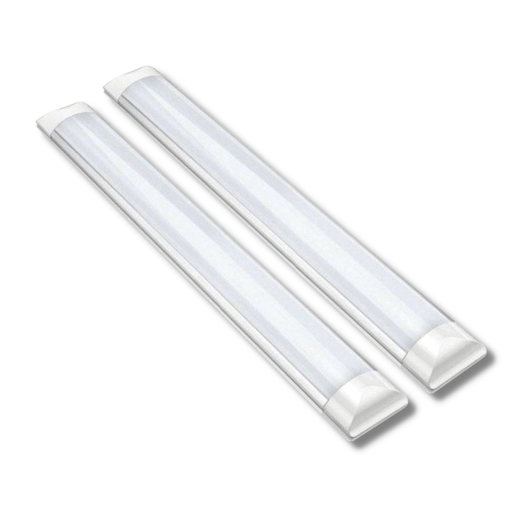 Kit 2 Luminária Led K8 9W Linear Tubular 30CM Branco Frio Sobrepor 6500K Bivolt | Shopee Brasil