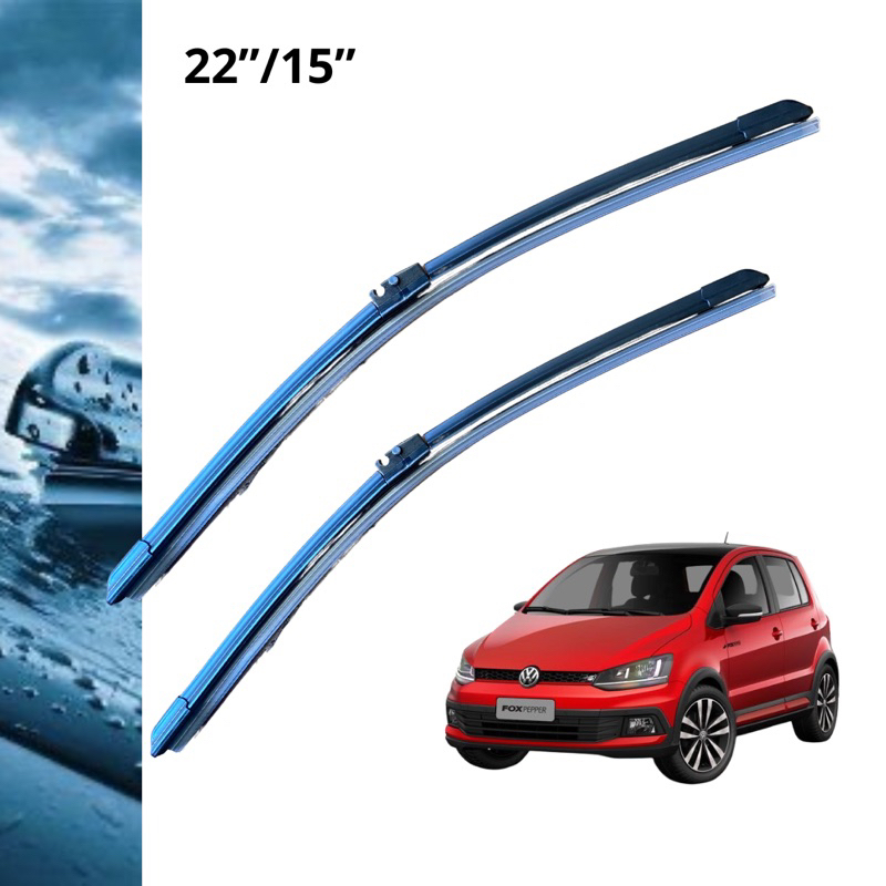 Kit Palheta Limpadora Para-brisa VOLKSWAGEN FOX Tamanho 22 / 15 Polegadas TL3 | Shopee Brasil
