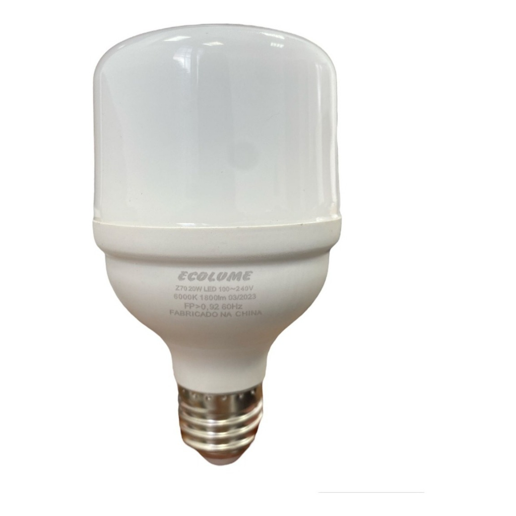 Lampada Led Bulbo Ecolume 30w Bivolt 6000k | Shopee Brasil
