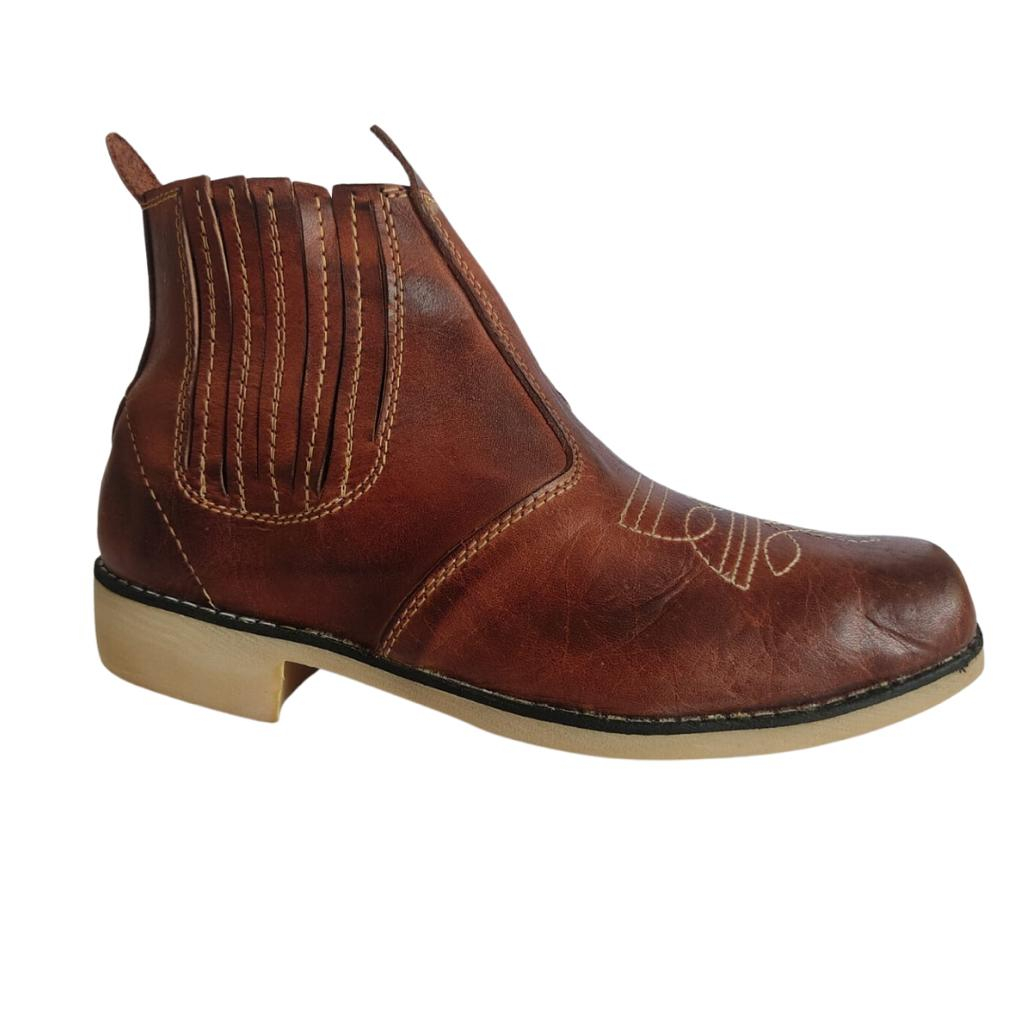 BOTA- BOTINA > RUSTICA ROÇA , SOLADO LATEX. | Shopee Brasil