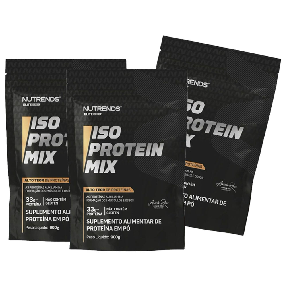 Kit 3x Iso Protein Mix ( Blend Proteico ) - 900g cada - Nutrends ...