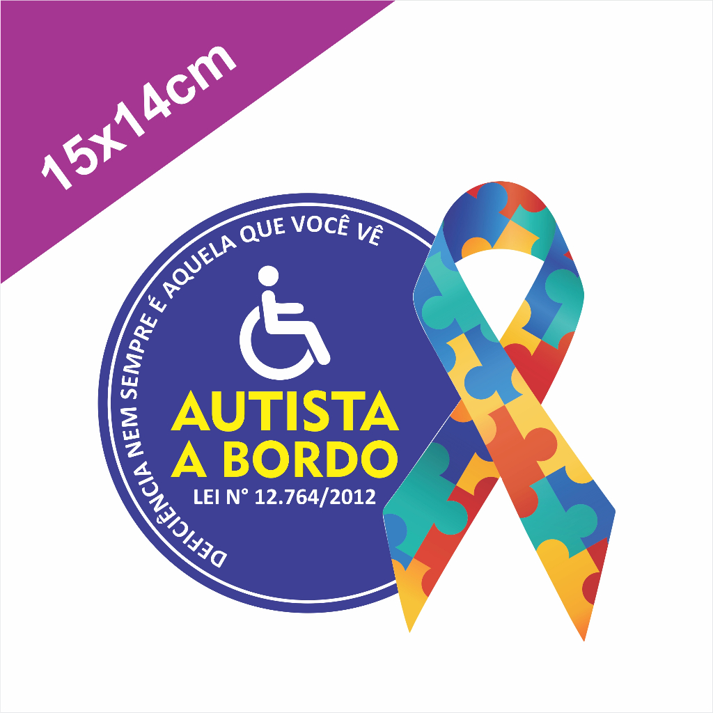 Adesivo Autismo para carro ou moto redondo stiker (UNIT. 08) | Shopee ...