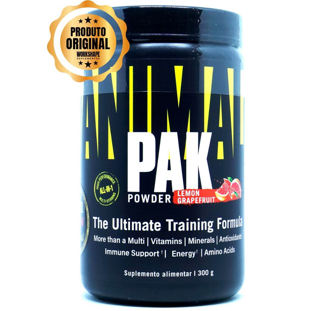 Suplementação completa Multivitamínico Animal Pak Powder 300g Universal ...