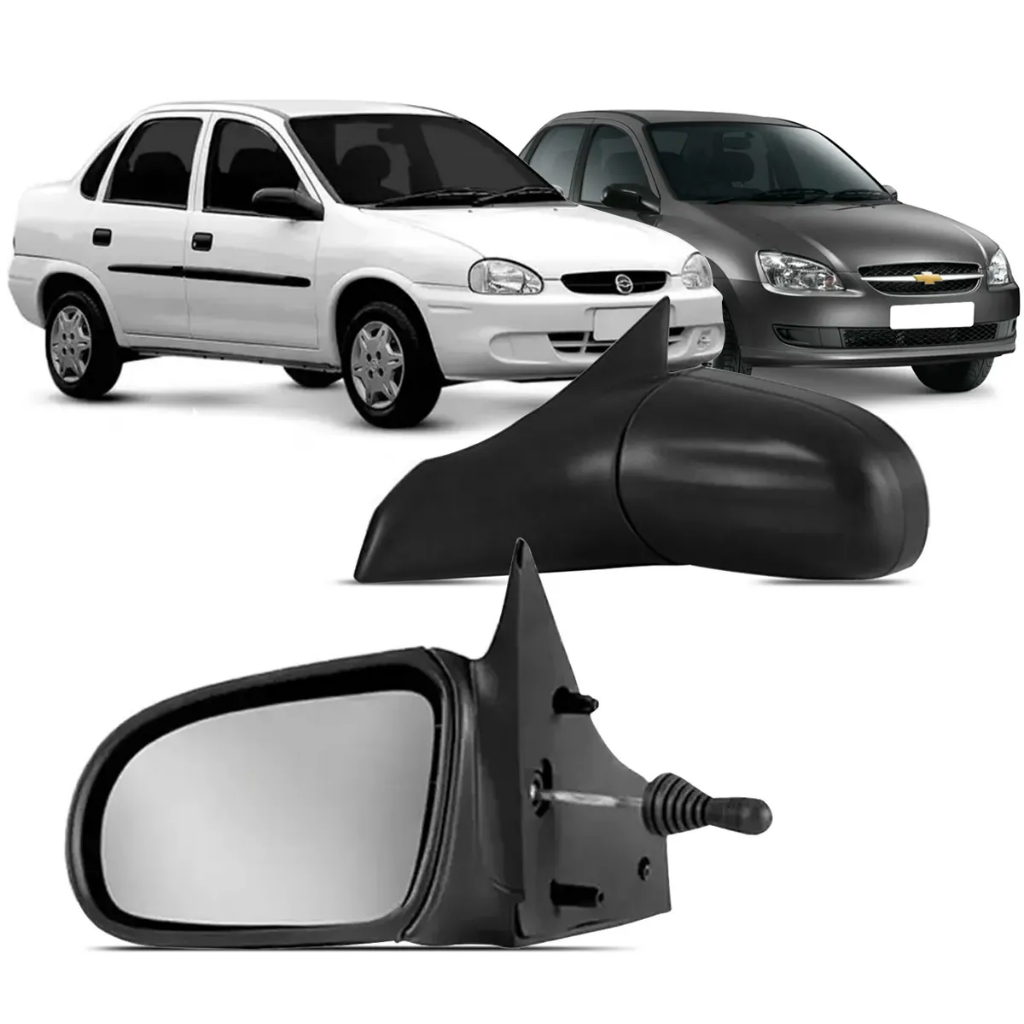 Retrovisor Corsa Classic Sedan Wind Wagon Pick-Up Super Com Controle 1996 até 2016 | Shopee Brasil