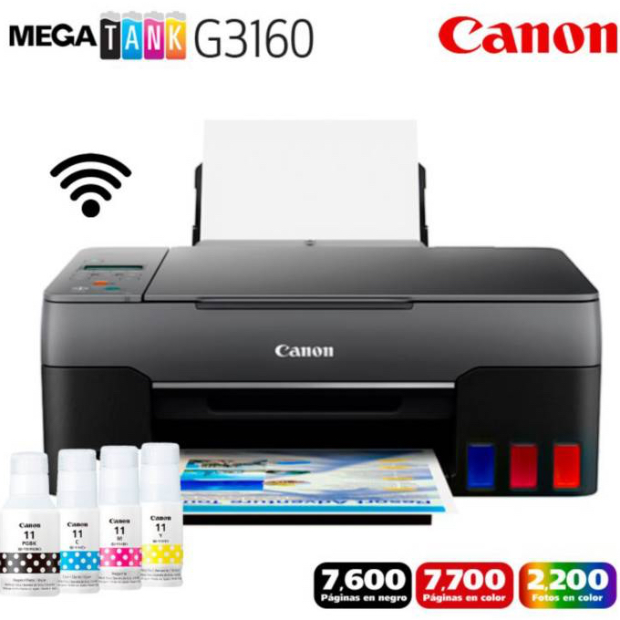 Impressora Multifuncional Canon Tanque de Tinta G3160 Colorida, Wi-Fi | Shopee Brasil