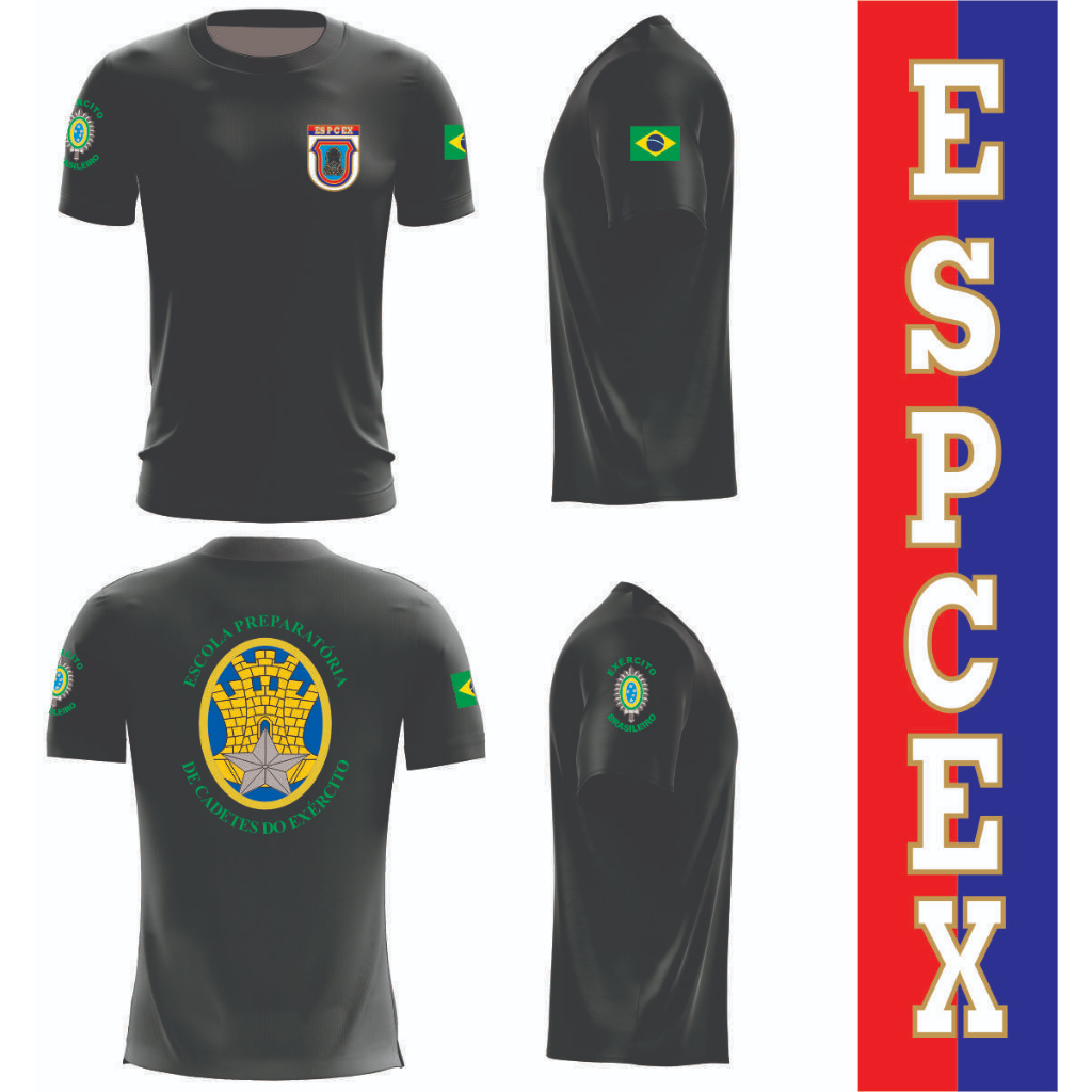 Camiseta Espcex - Escola Preparatória De Cadetes Do Exército | Shopee ...