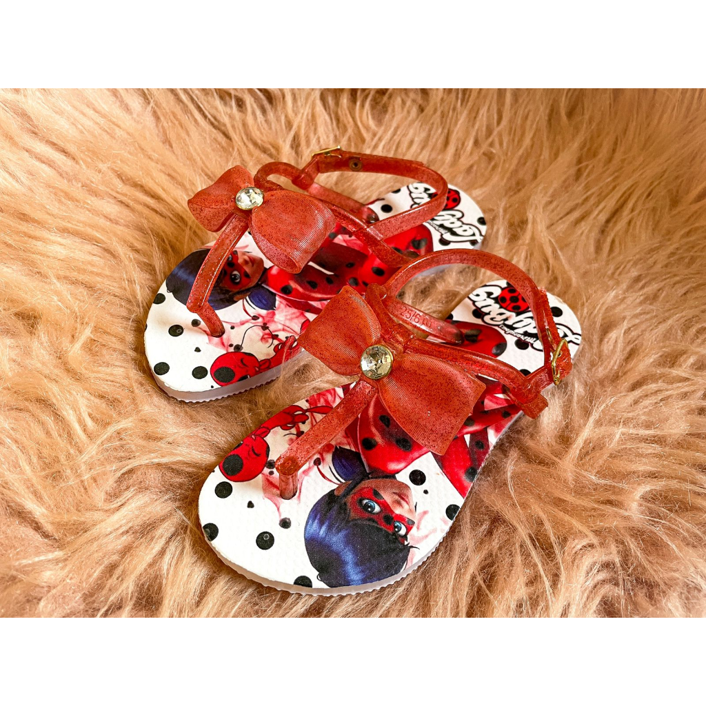 Sandália infantil menina lady bug Miraculous Disney | Shopee Brasil