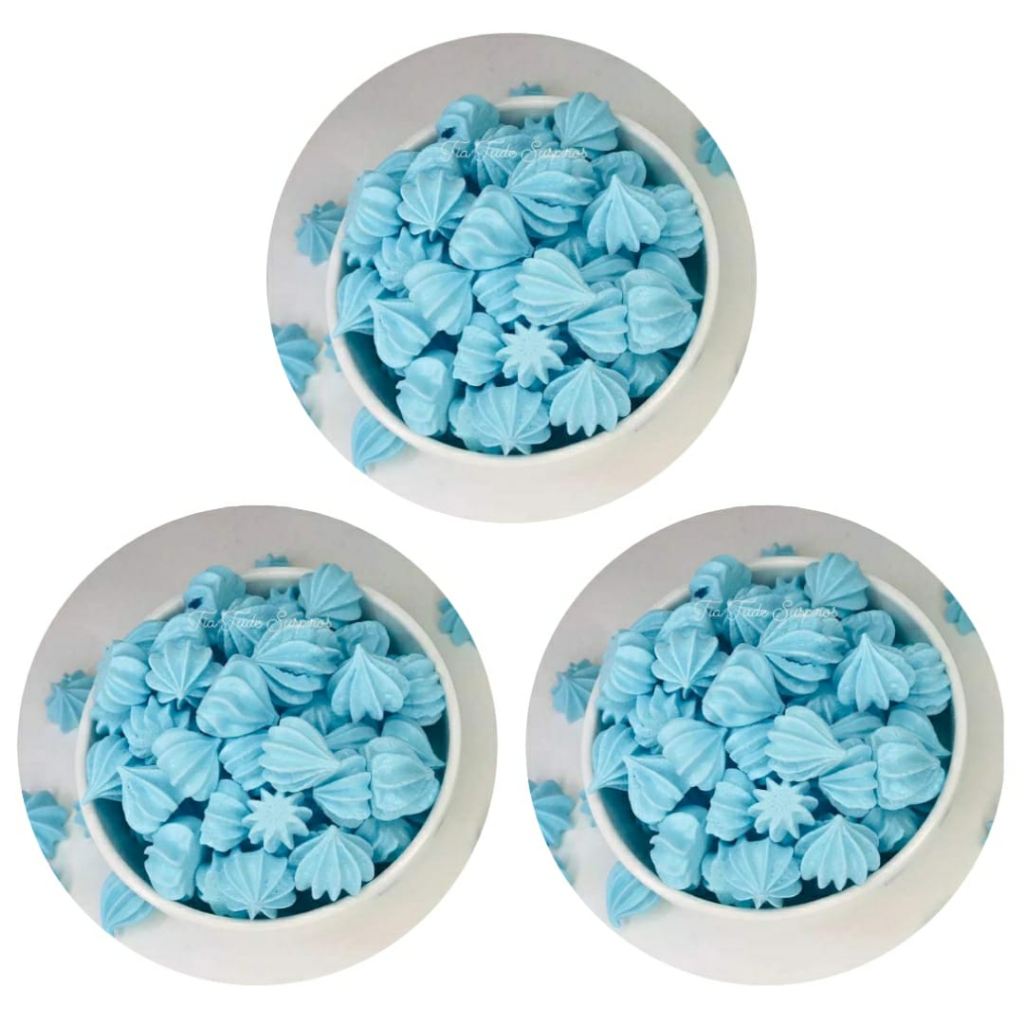 Mini Suspiros Artesanal 510g Azul Aprox. 600 unid. | Shopee Brasil
