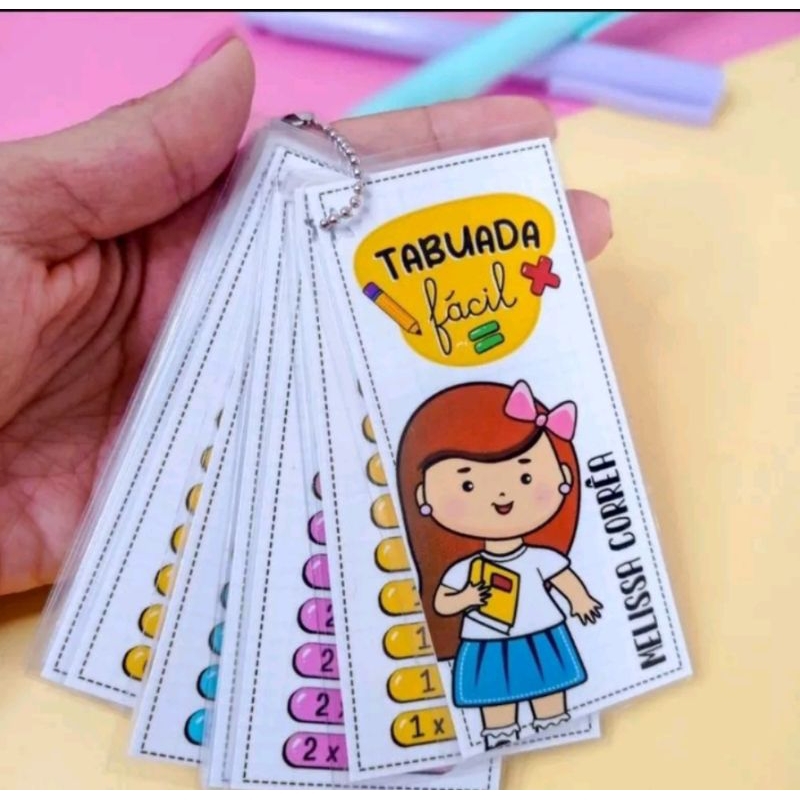 Tabuada escolar-Divertida ( Personalizada) | Shopee Brasil