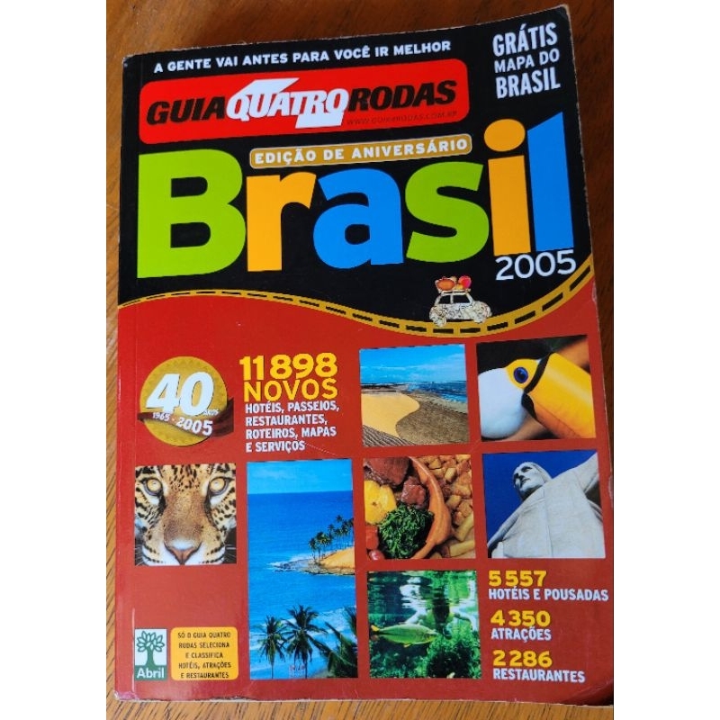 Guia 4 rodas Brasil 2005 Edição de aniversário | Shopee Brasil