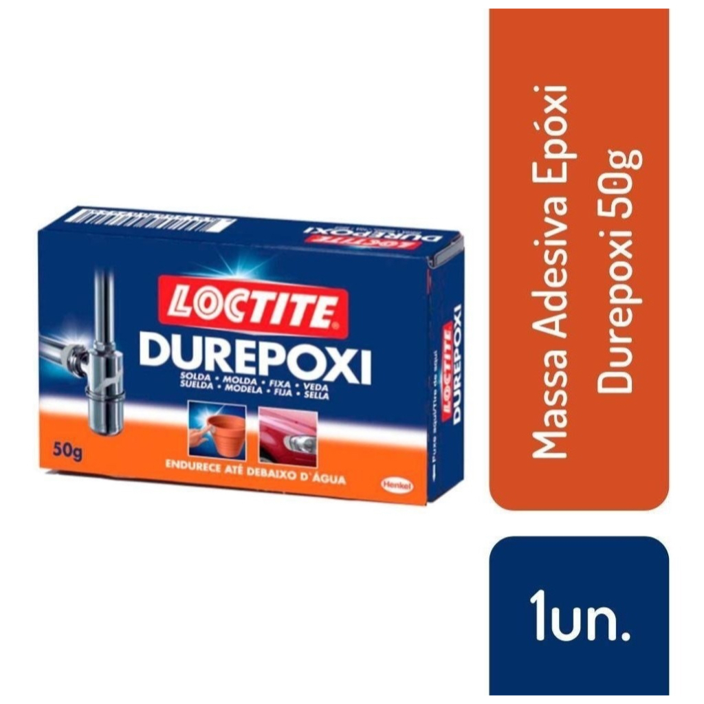 Durepoxi Cola Epóxi Massa Epoxi Adesiva Durepox Original 50g 100g 250g Loctite Henkel | Shopee ...