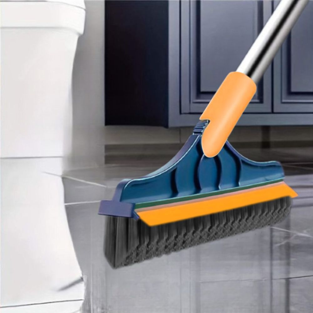 Escova De Limpeza Esfregão 2 Em 1 Vassoura Rodo Chão Cozinha Banheiro ...