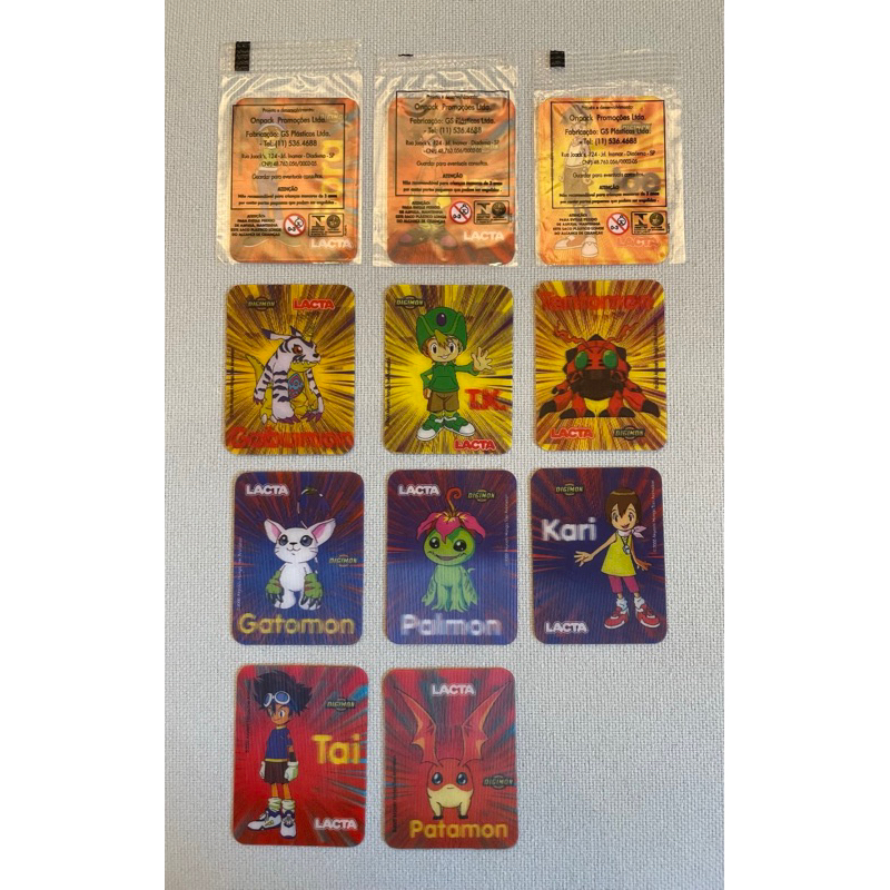 Tazo Card digimon Lacta | Shopee Brasil