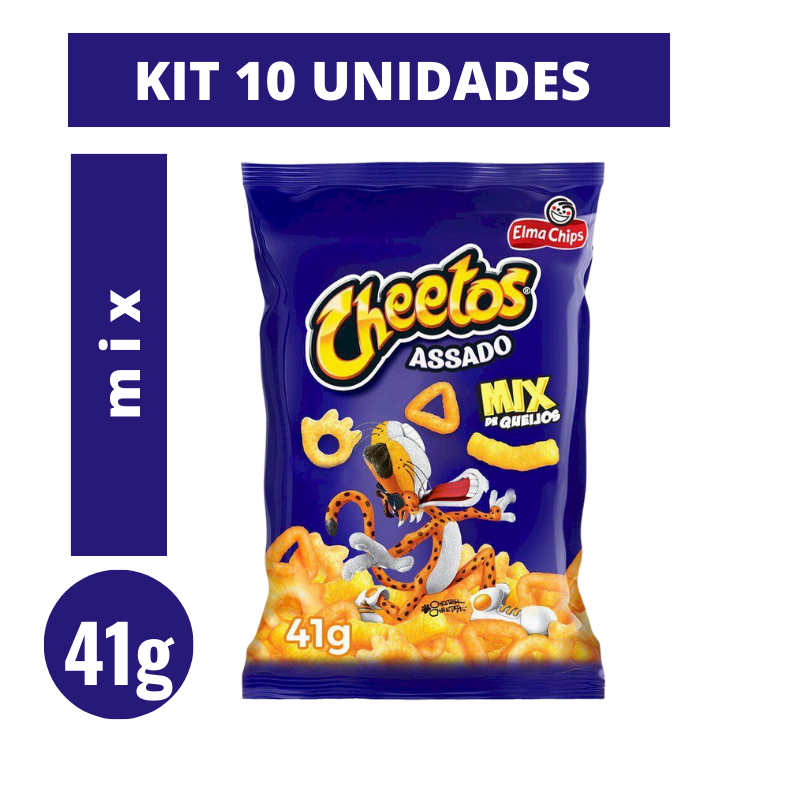 Salgadinho Elma Chips Cheetos Mix Queijos 36g Kit c/10 pacotes | Shopee ...