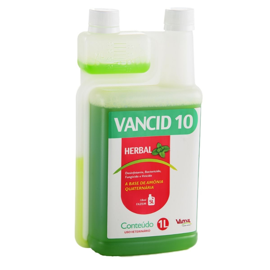 Desinfetante Bactericida Vansil Vancid 10 - 1 Litro Herbal | Shopee Brasil