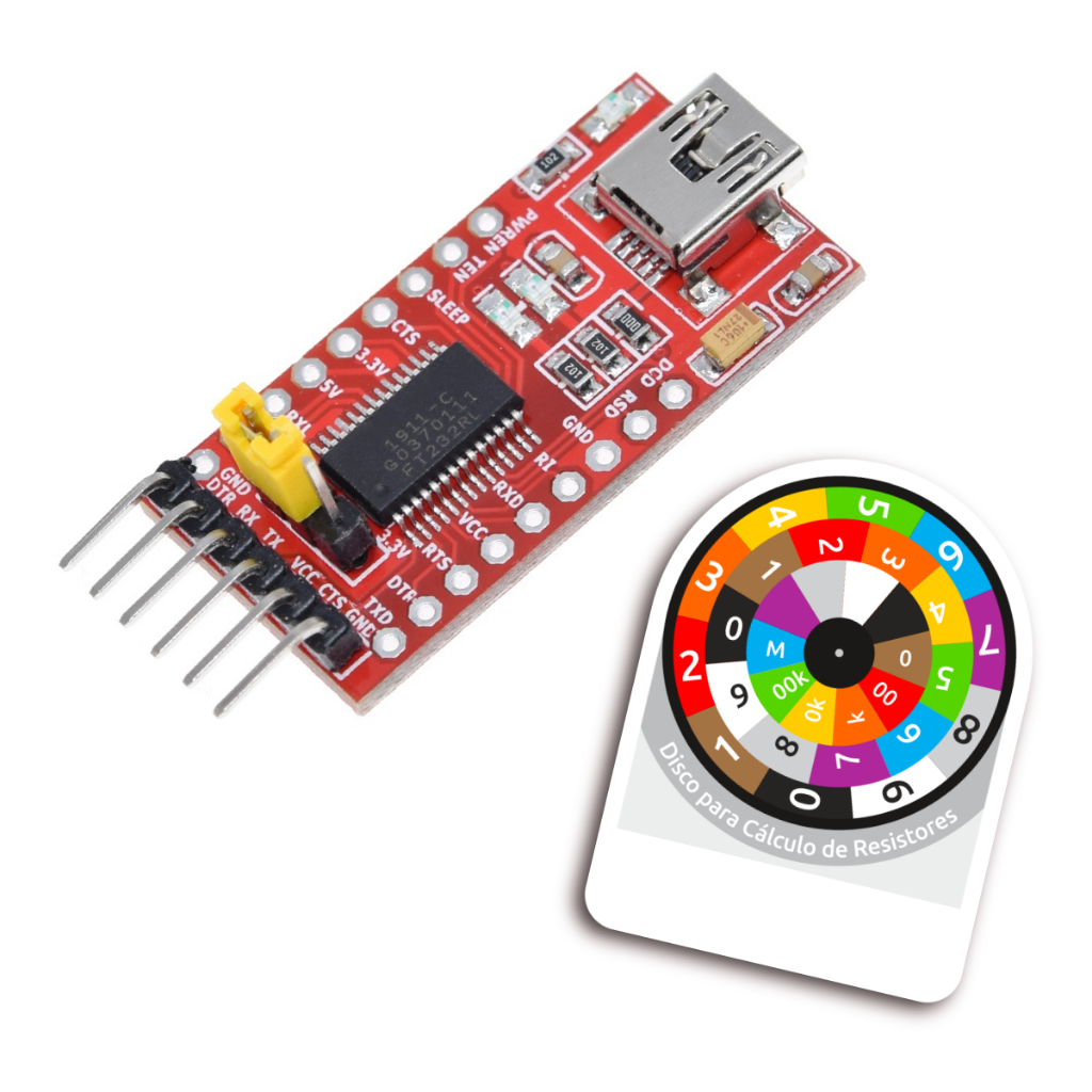 Ftdi Ft232 Ft232rl Usb Ttl Conversor Serial Módulo Para Arduino Esp8266 ...