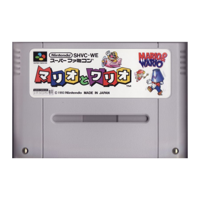 Mario & Wario - Famicom Super Nintendo - JP Original | Shopee Brasil