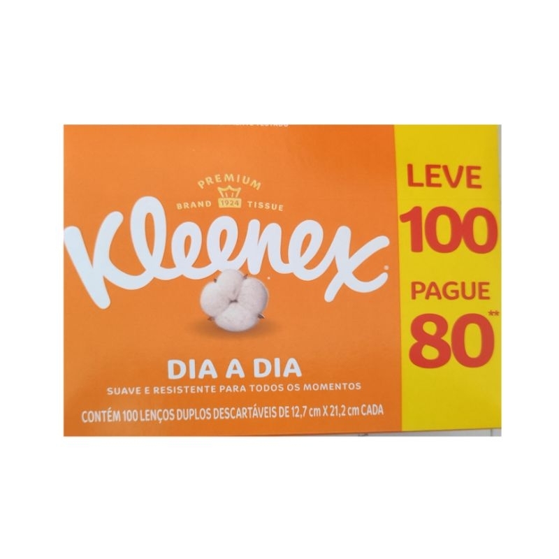 Lenco Kleenex Box L100p80un | Shopee Brasil