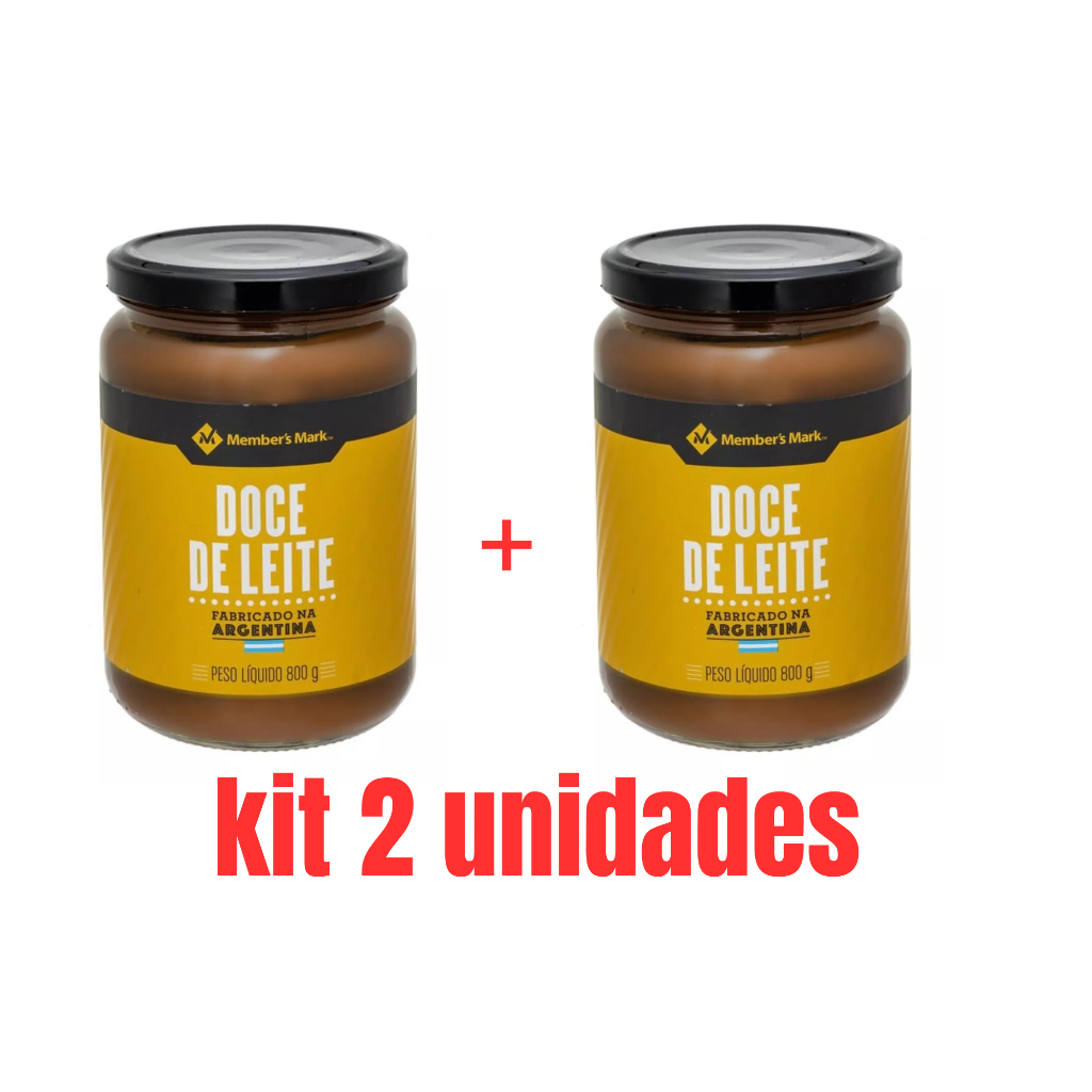 kit 2 unidades de Doce de Leite Argentino Member's Mark Pote 800g ...