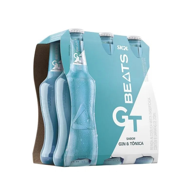 Skol Beats GT Gin & Tônica- Long Neck 269ml (Pack 6 unidades) | Shopee ...