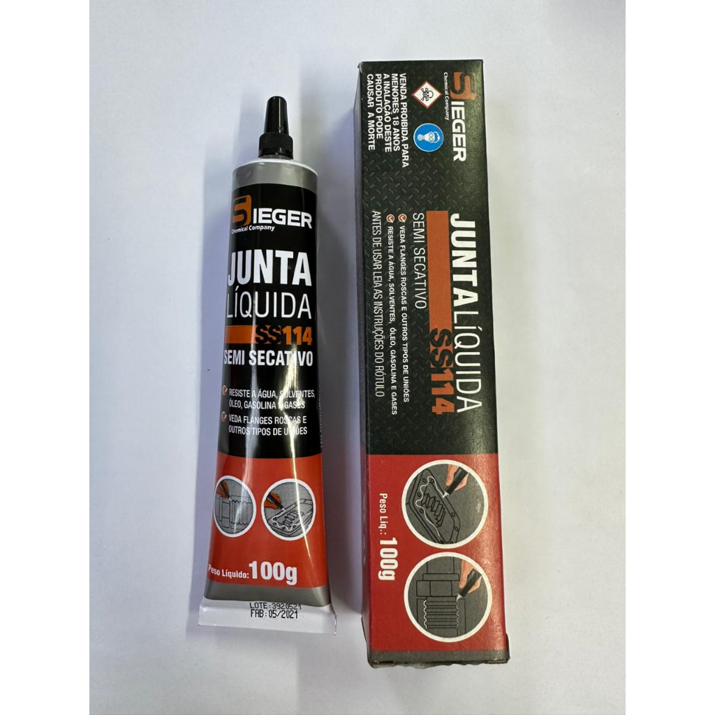 Junta Líquida Semi Secativo 100G - Sieger - VEDA FLANGE/ROSCAS | Shopee ...