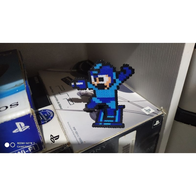 Mega-Man 8Bits + Base Energy Tank - Perler Bead - Pixel-Art - Totem ...