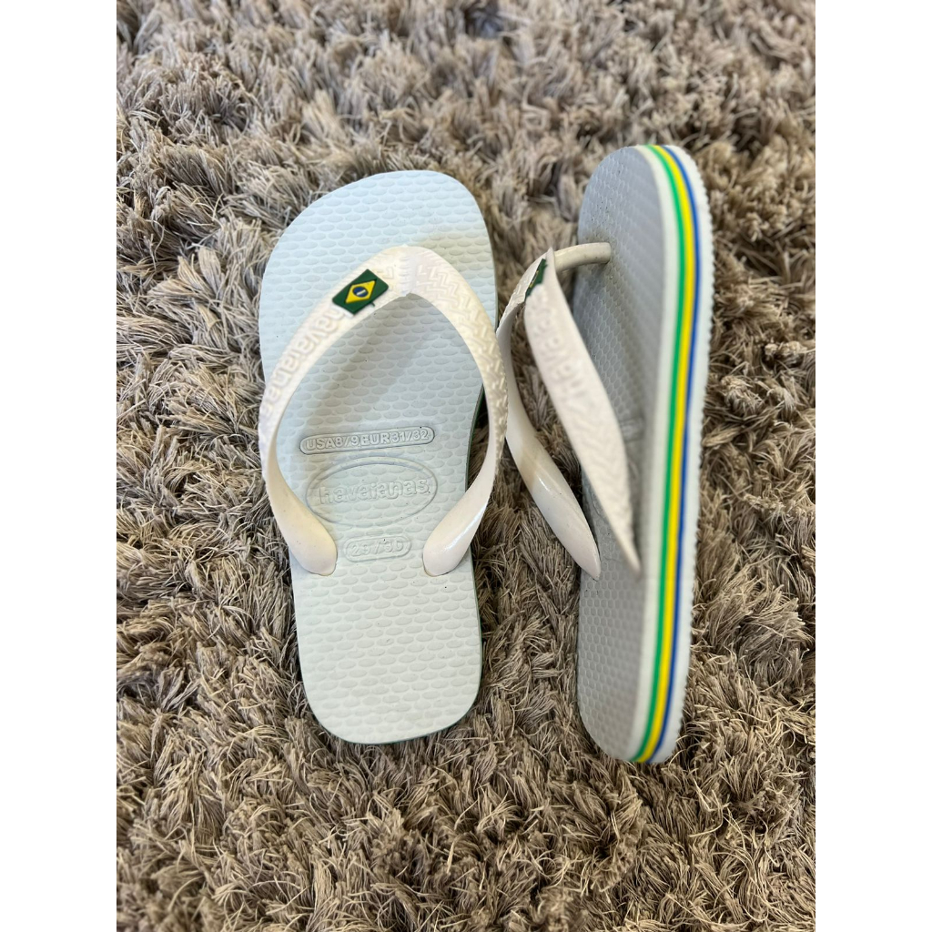 chinelo borracha 3 listras bandeirinha brasil | Shopee Brasil