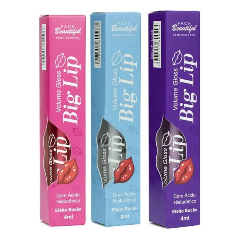 Big Lip Volume Gloss Efeito Bocão Face Beautiful | Shopee Brasil