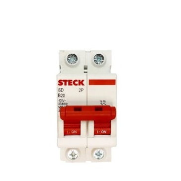 Disjuntor Bipolar 20A Curva C - Steck | Shopee Brasil